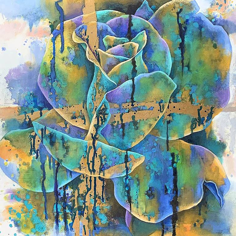 Mermaid Rose Painting by Summer Lowe | Saatchi Art