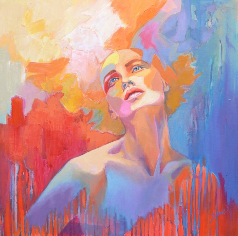 Looking Upward Painting by Summer Lowe | Saatchi Art