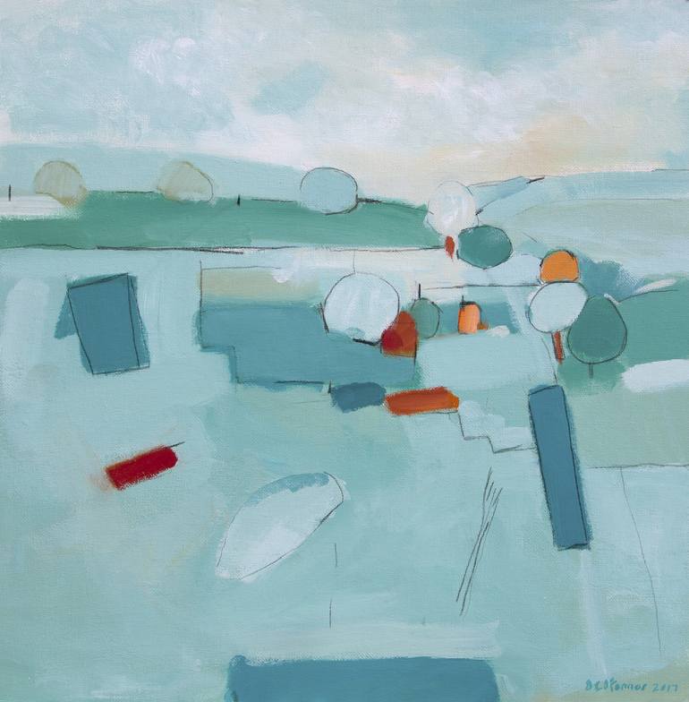 Crossing the ridge Painting by David O'Connor | Saatchi Art