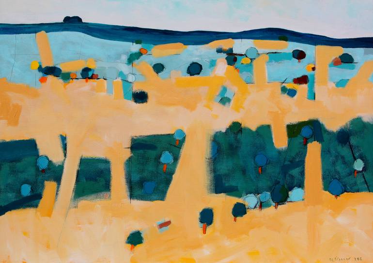 Along the Wylye Painting by David O'Connor | Saatchi Art