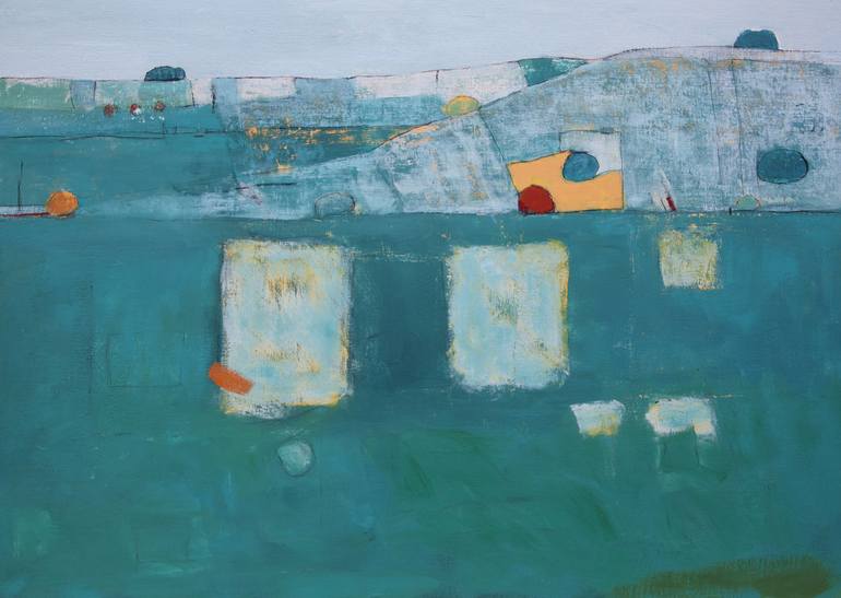 The Yellow Field Painting by David O'Connor | Saatchi Art