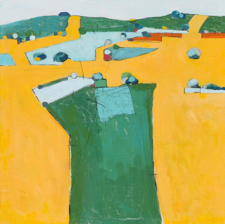 Pewsey Vale Painting by David O'Connor | Saatchi Art