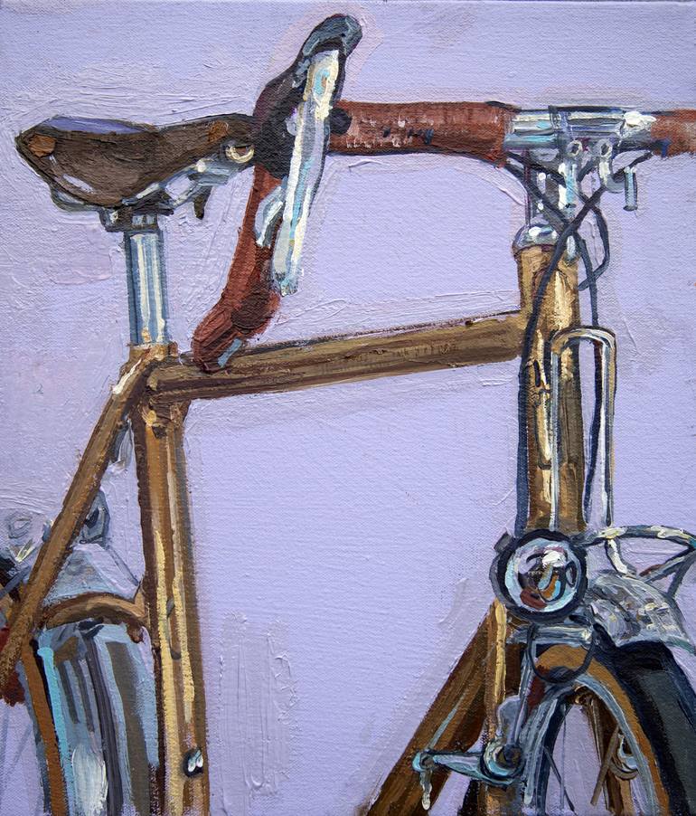 Johnny's Gold Bike Detail Painting by Taliah Lempert | Saatchi Art