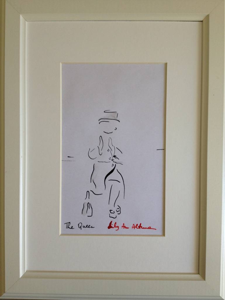 The Queen Drawing by Lily Ann Altman | Saatchi Art