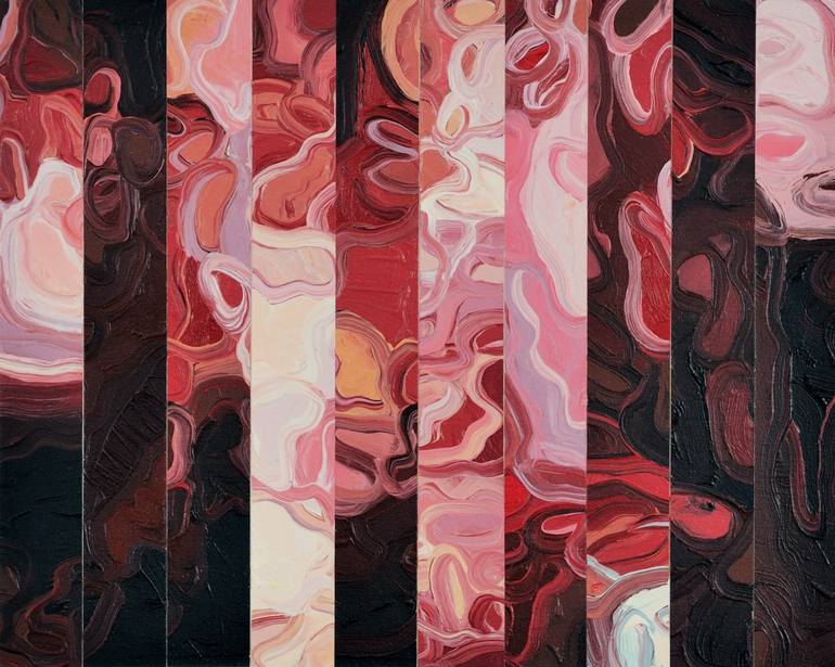 Red Forest #1 Painting by David Gillanders | Saatchi Art