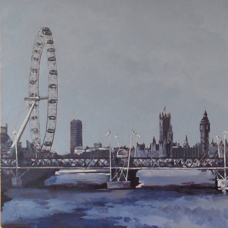 The London Eye Painting by Simon Canacott | Saatchi Art