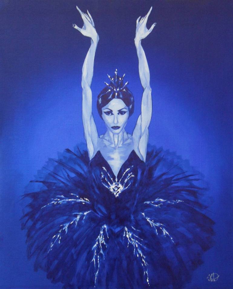 Black Swan Painting by Simon Canacott | Saatchi Art