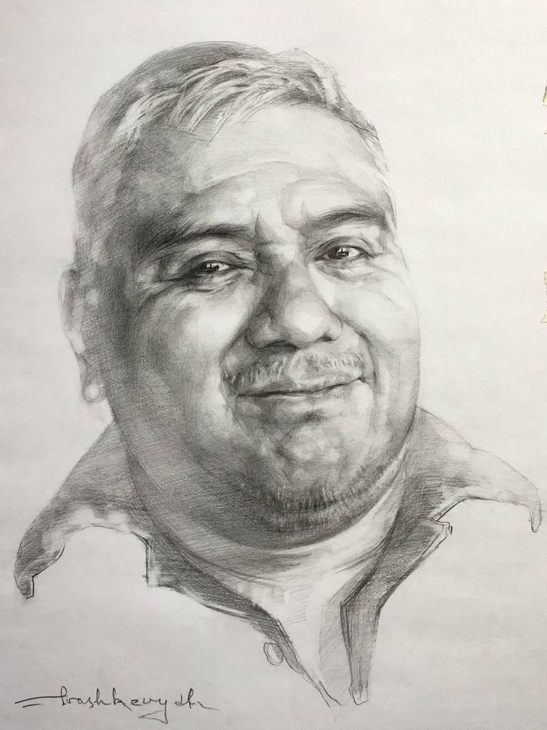 Hutsul smiling Drawing by Yuriy Ivashkevych | Saatchi Art