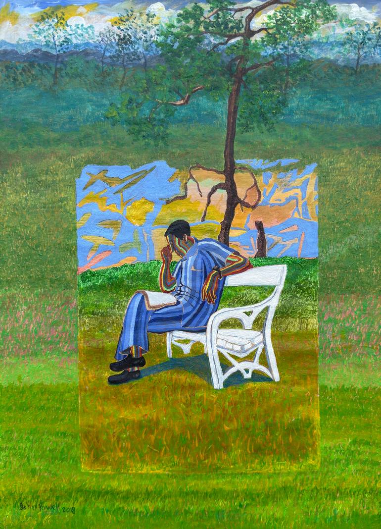 Poet Painting by John Powell | Saatchi Art