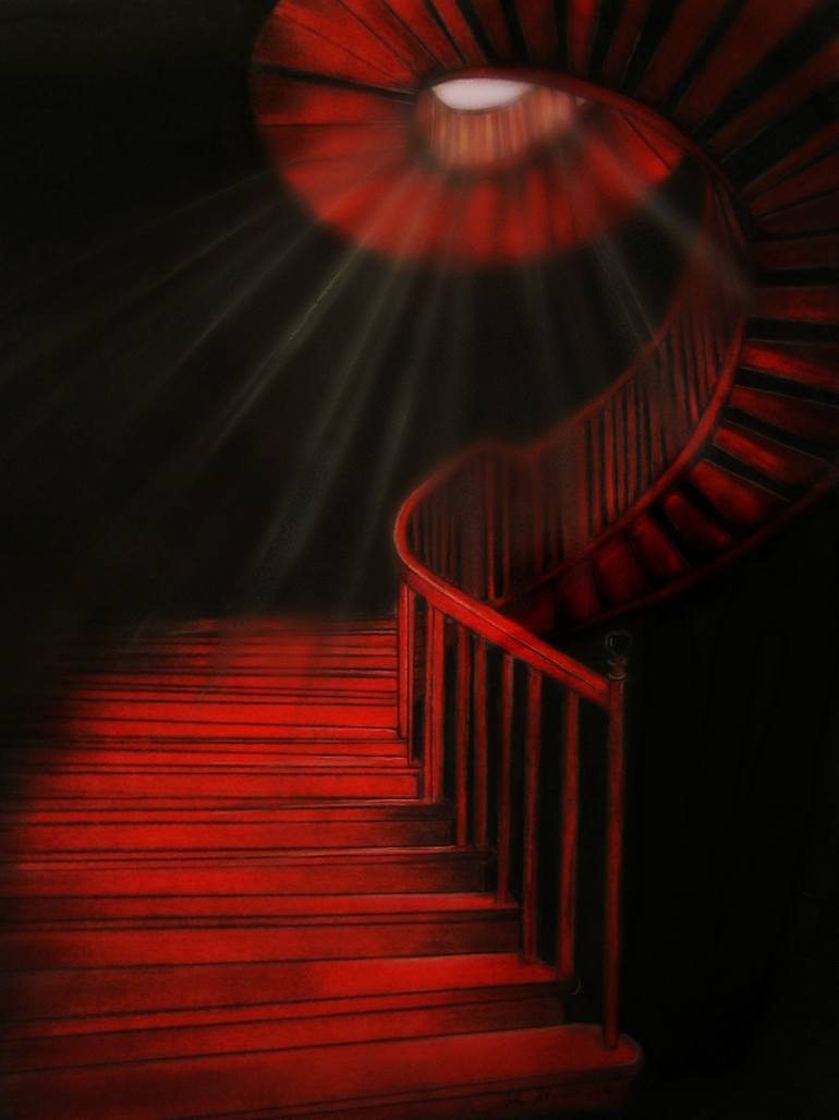 Red Obsession Drawing by Ida Ambrosio | Saatchi Art