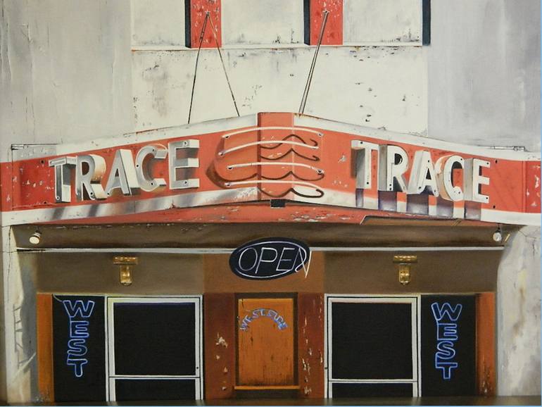 Trace Theatre Painting by Donald David | Saatchi Art