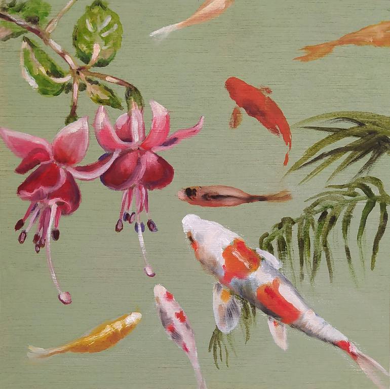 Extasis floral Painting by Valeria Pesce | Saatchi Art