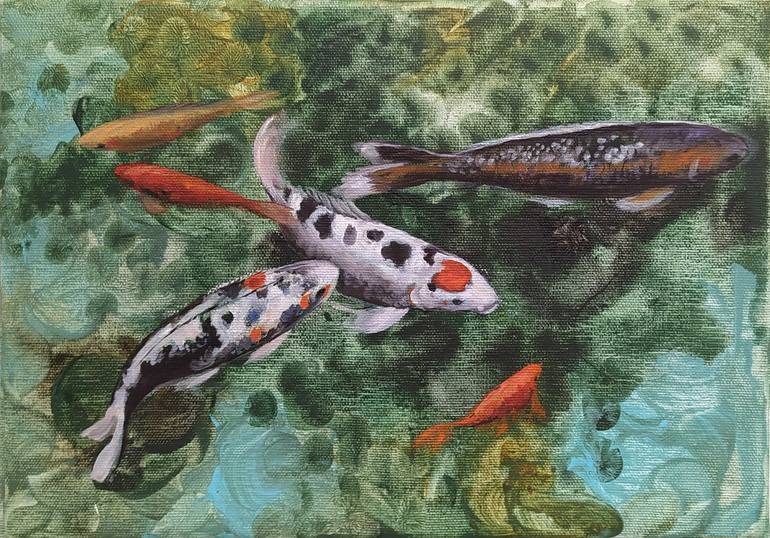 Acque gelide Painting by Valeria Pesce | Saatchi Art