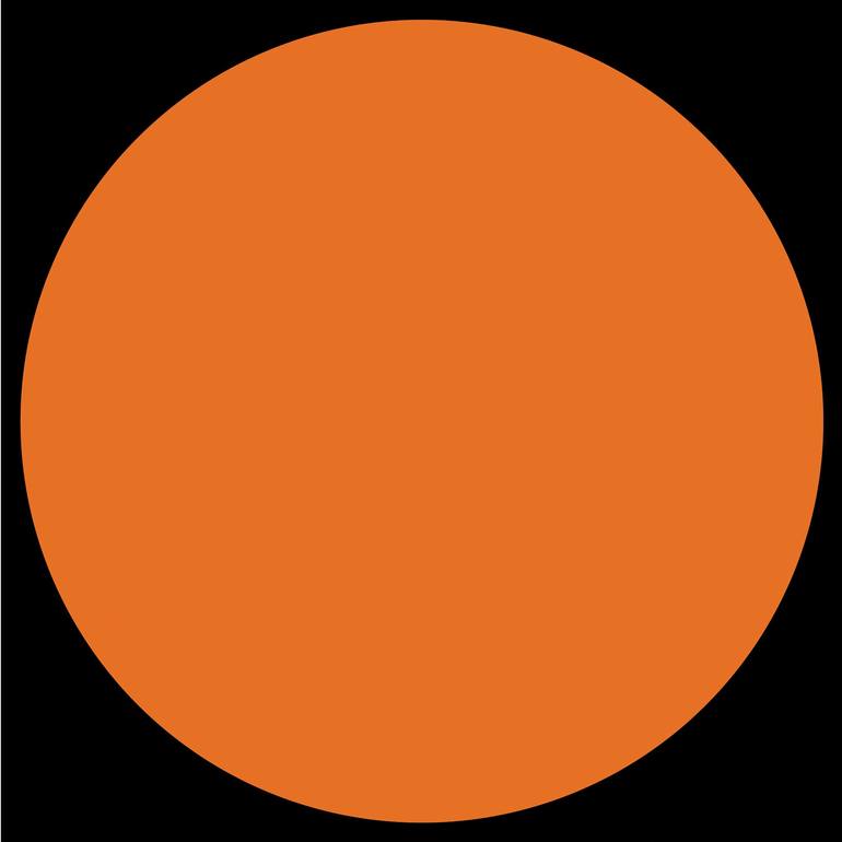 Orange dot #01 - Homage to the Circle Sculpture by Alessandro Nesci ...
