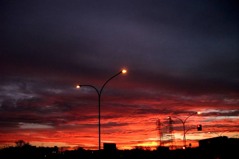 Italian Sunshine - Urban sunrise, winter, inspired by Turner - The ...