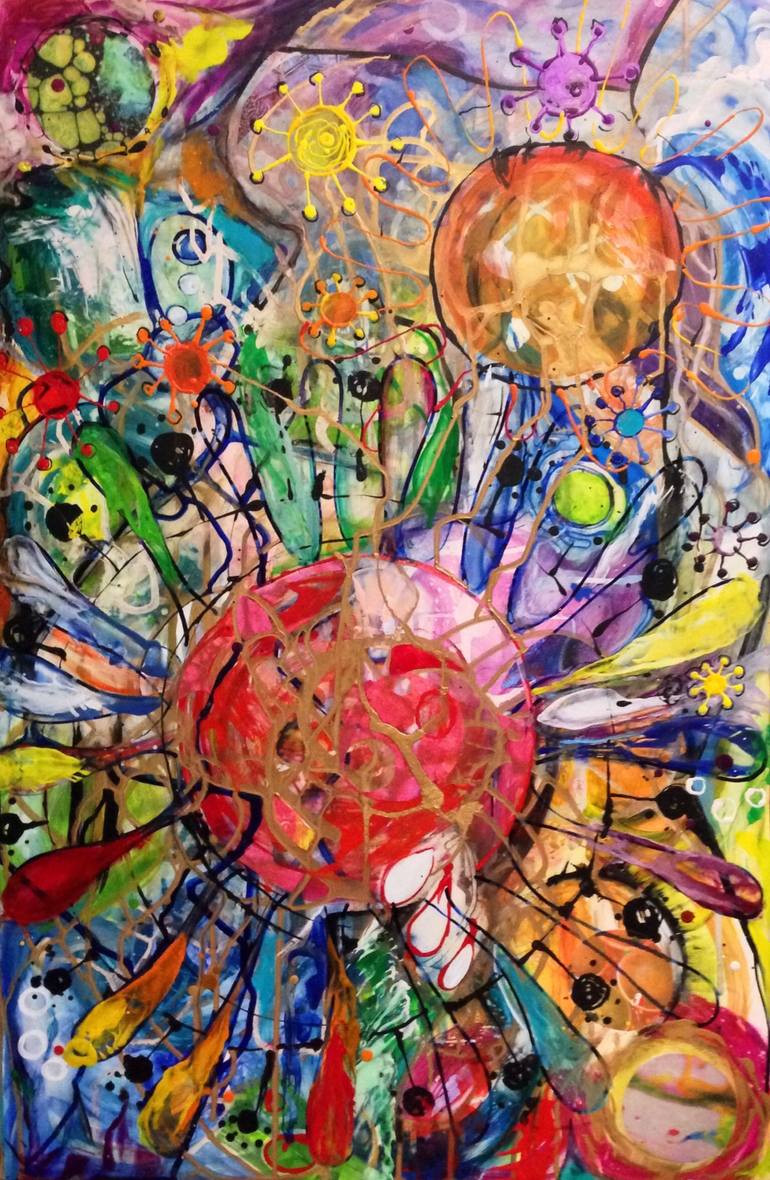 My Graffitied Heart Painting by Natalie Wetzel | Saatchi Art