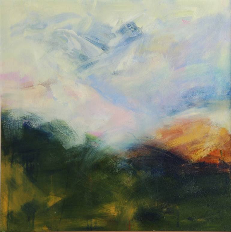 Storm, Pyrenees Painting by Joy Moore | Saatchi Art