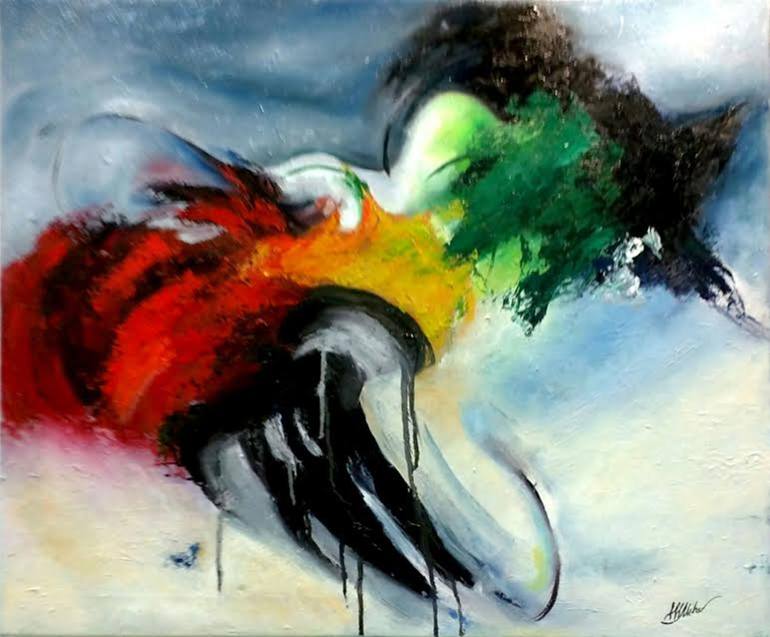 La paz imposible Painting by Mihaela Mihailovici | Saatchi Art