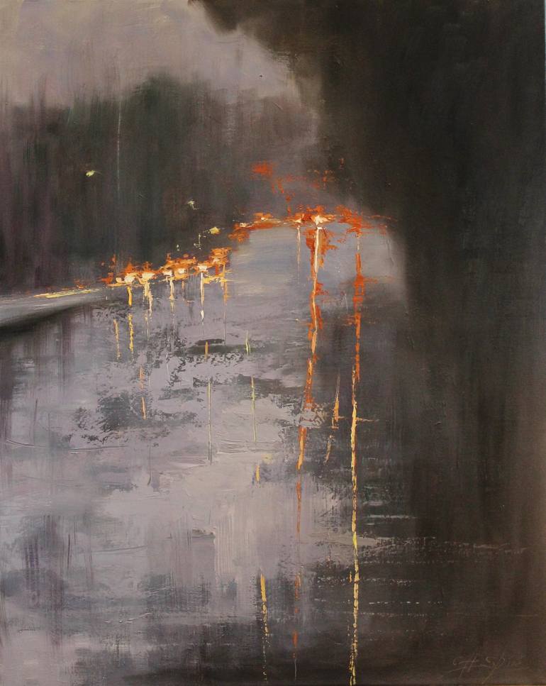 On the Road Painting by Chin h Shin | Saatchi Art