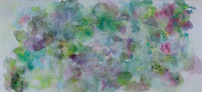 Flowers In The Mirror Painting by Ines Sun | Saatchi Art