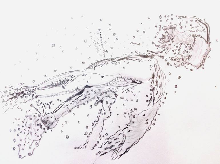 A leap forward Drawing by Prashanth V Nath | Saatchi Art