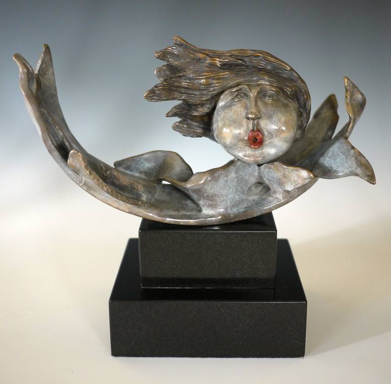 Bronzed Mariah Sculpture by Mary McGill | Saatchi Art