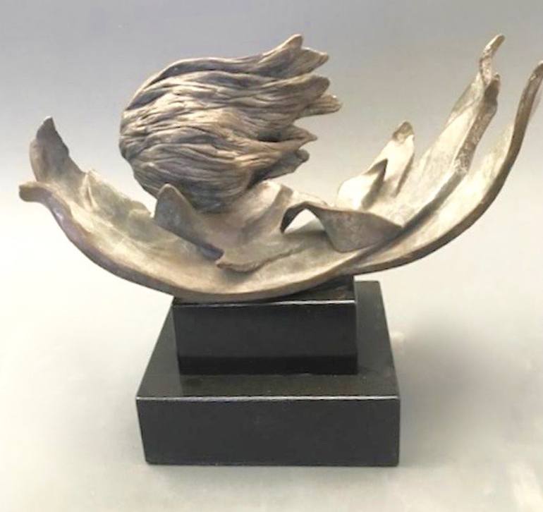 Bronzed Mariah Sculpture by Mary McGill | Saatchi Art