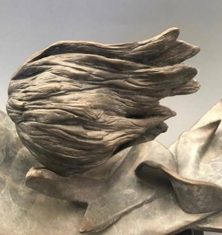 Bronzed Mariah Sculpture by Mary McGill | Saatchi Art