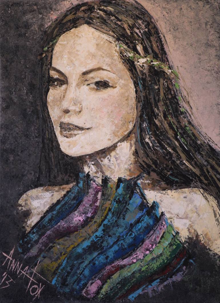 Masha /SOLD/ Painting by Anna Fox | Saatchi Art
