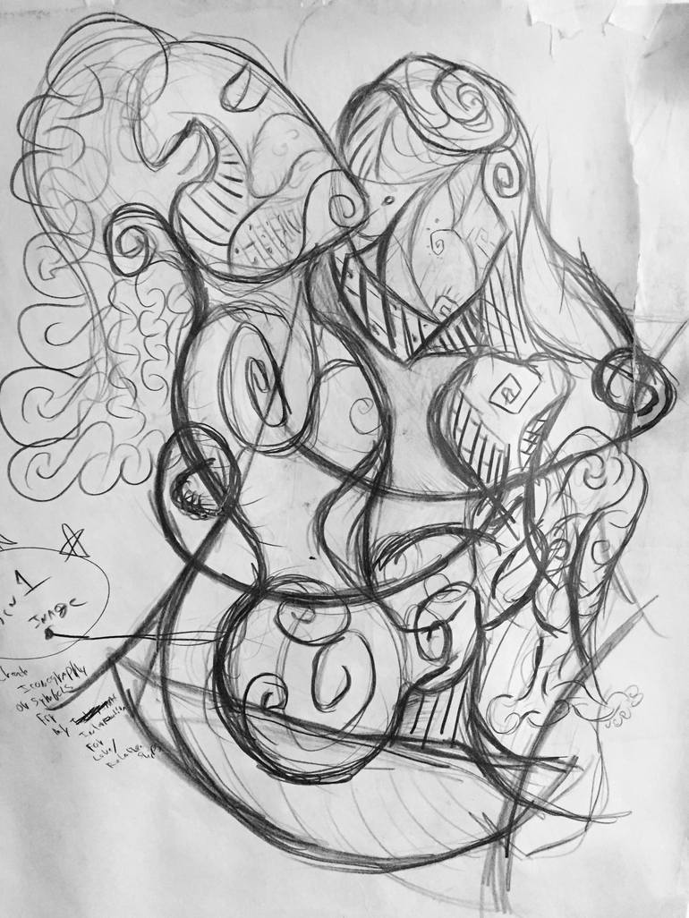 Pear Love Drawing by matt proshka | Saatchi Art