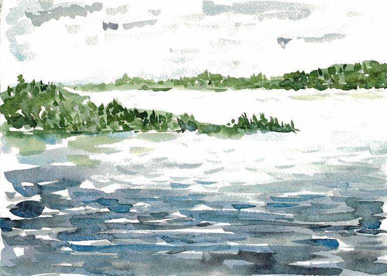 Rice Lake Painting by Maryna Salagub | Saatchi Art