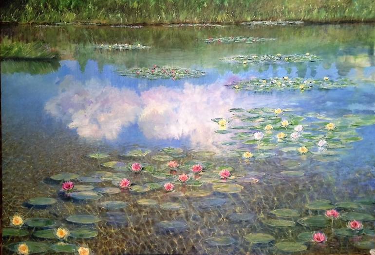 Fish Rising Painting by glen hacker | Saatchi Art