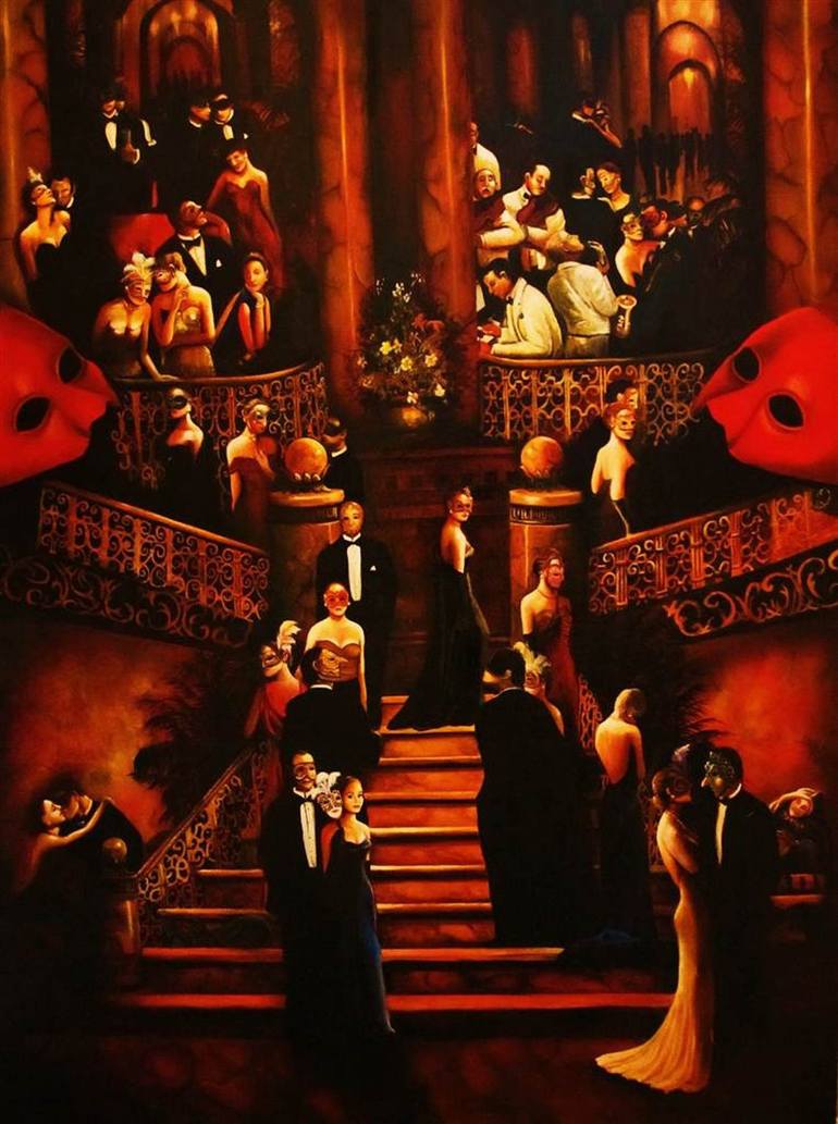 Masquerade Painting by Dalgis Edelson | Saatchi Art