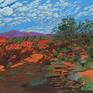 Red Cliffs Painting by Ken Church | Saatchi Art