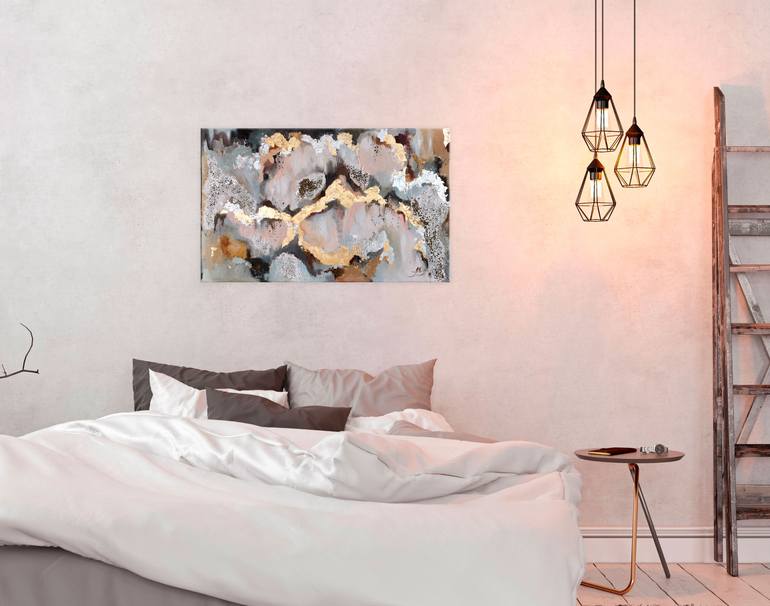 Overflow textures, Modern abstract art Painting by Annet Loginova ...