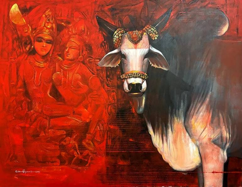 Emotional attachment 1 Painting by Jiban Biswas | Saatchi Art