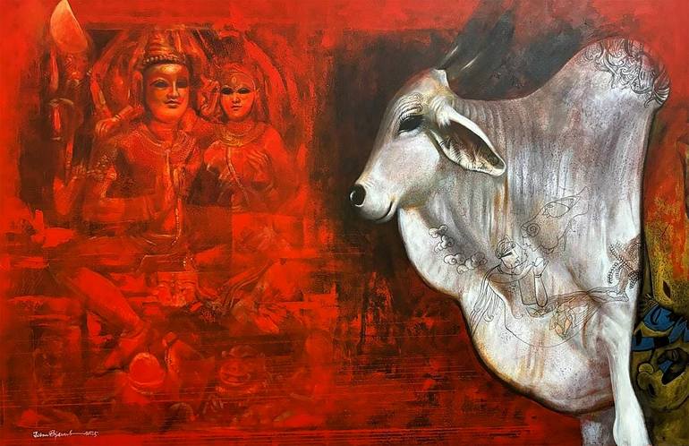 Emotional attachment 2 Painting by Jiban Biswas | Saatchi Art