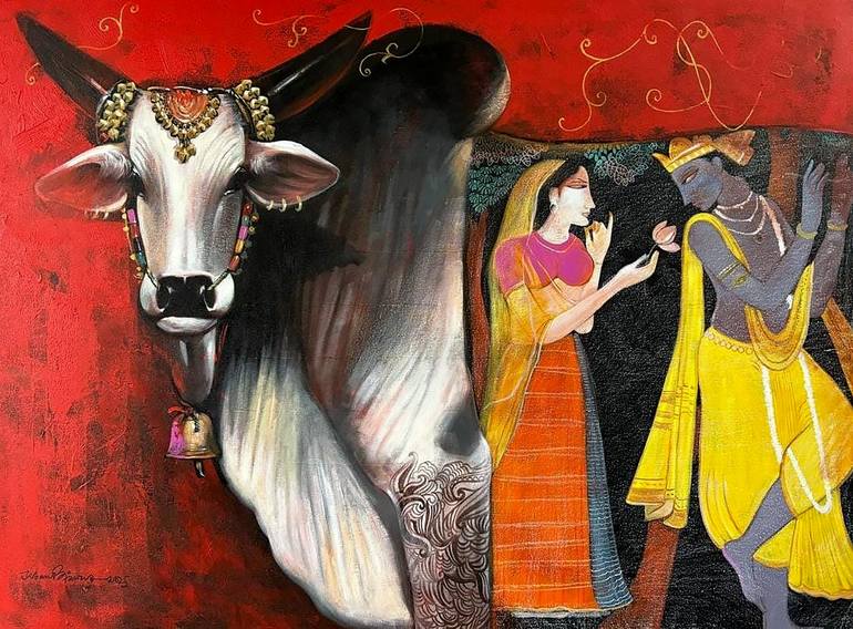 Emotional attachment 4 Painting by Jiban Biswas | Saatchi Art