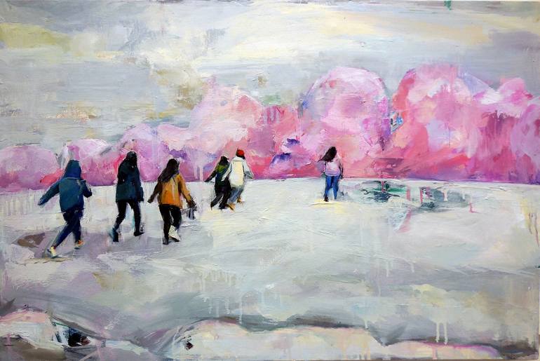 Snow Field Painting by HYUNJU KIM | Saatchi Art