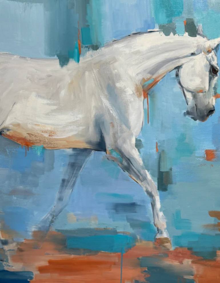 Gray In Motion Painting by Weatherly Stroh | Saatchi Art