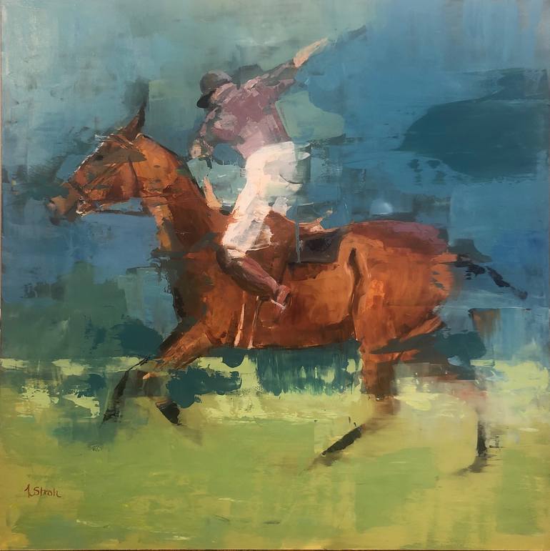 Swing! Painting by Weatherly Stroh | Saatchi Art