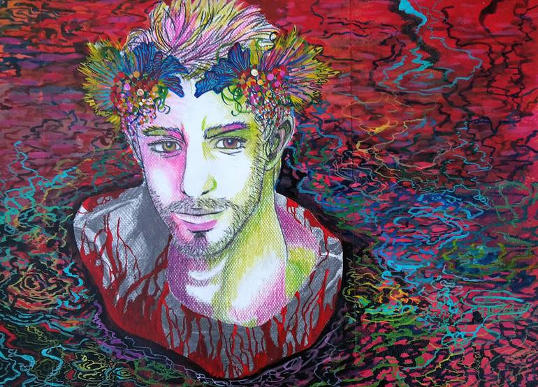 Forceful Fit of Happiness Painting by Nicolai Temporal | Saatchi Art
