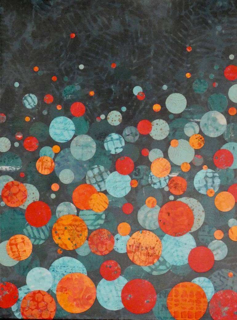 Teal I see You Painting by debra devor | Saatchi Art