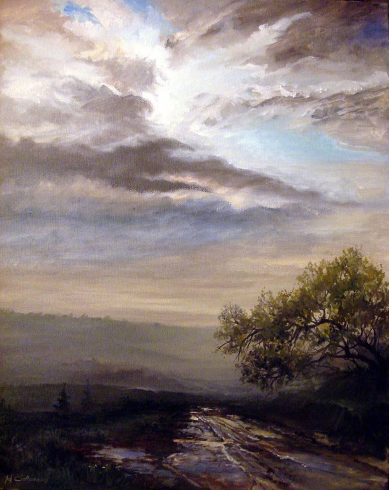 ENDLESS ROAD ETERNAL BEING Painting by Mikhail Savchenko | Saatchi Art