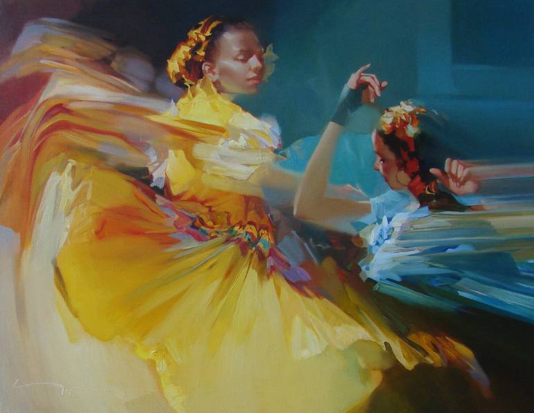 Dance (Original sold) Painting by Alexey Chernigin | Saatchi Art