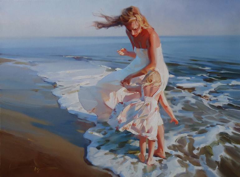 Salty wind (Original sold) Painting by Alexey Chernigin | Saatchi Art