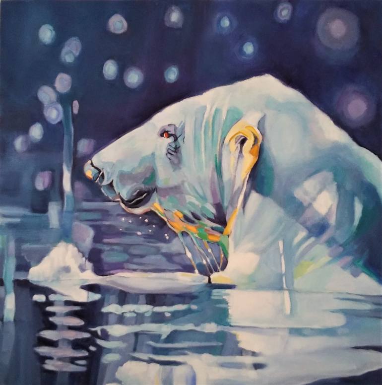 Polar Chill Painting by Jean Cormier | Saatchi Art