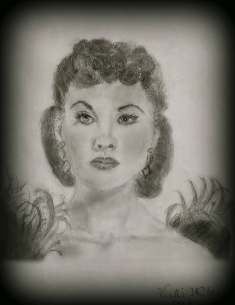 Scarlett Drawing by Vicki Wilcox | Saatchi Art