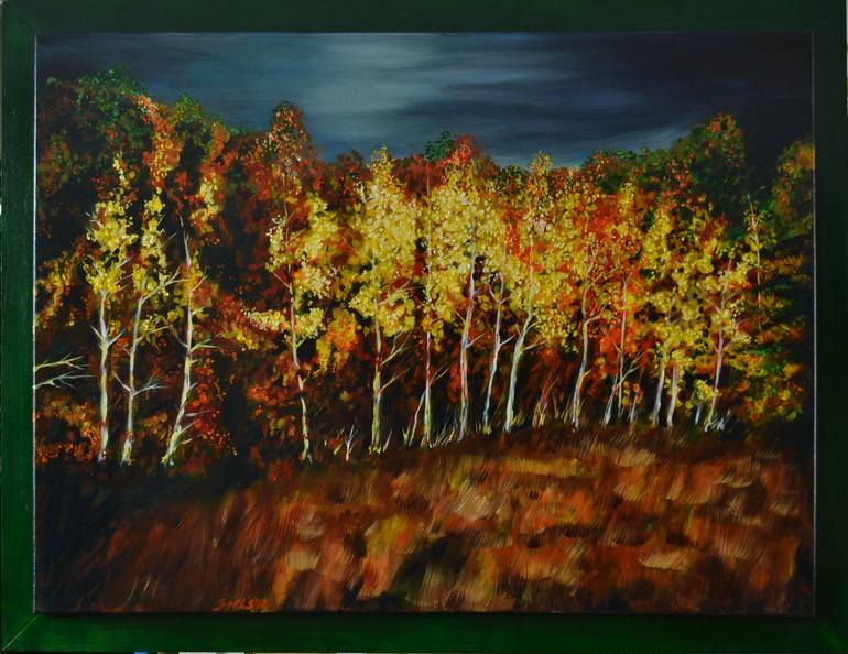 Autumn Gold - Sold Painting by George Sielski | Saatchi Art