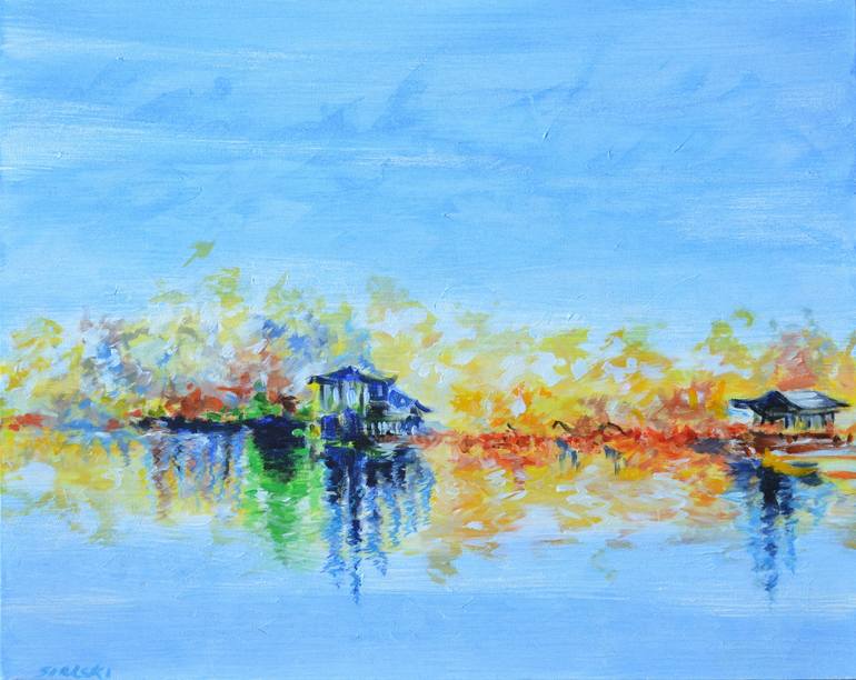 West Lake Painting by George Sielski | Saatchi Art